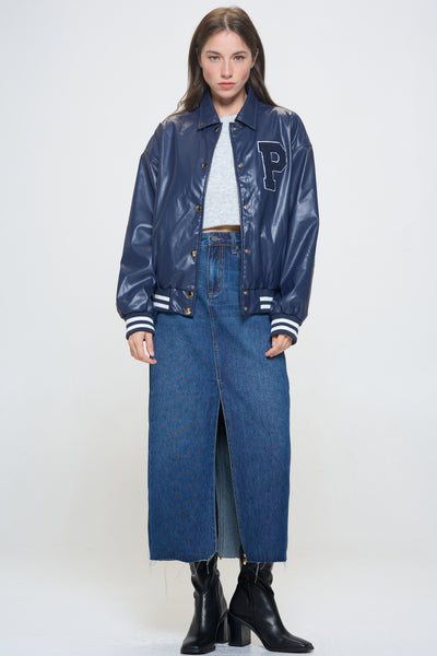 PROVA | Academy Leather Varsity Jacket