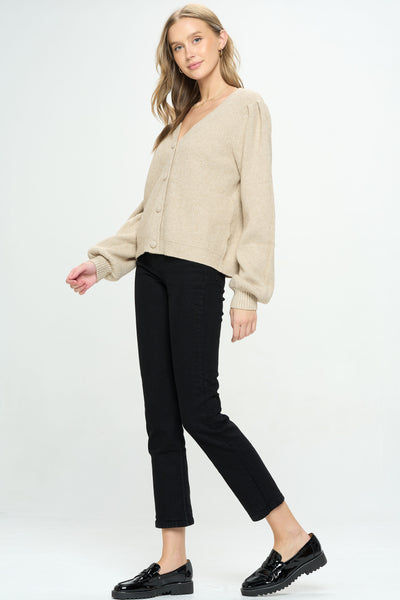 PROVA | Juliette Covered Button Knit Cardigan