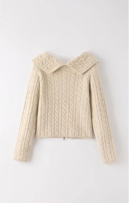 PROVA | Colette Ribbed Knit Cardigan Top